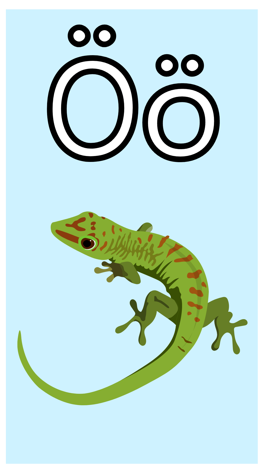 Skriv ut alfabetet för barn med bilder på svenska bokstäver