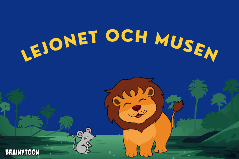 Lejonet och musen | Aisopos fabler