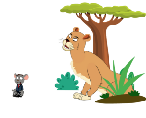 Lejonet och musen | Aisopos fabler