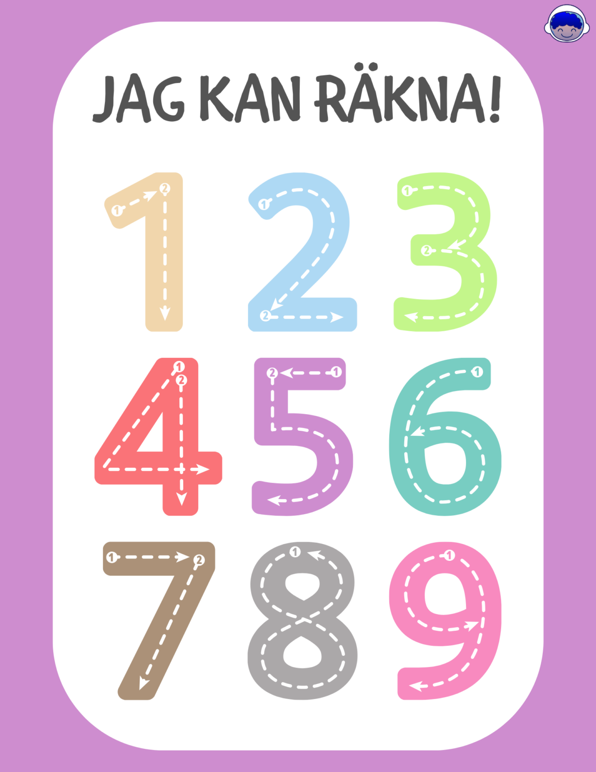 Skrivövningar för barn att skriva ut