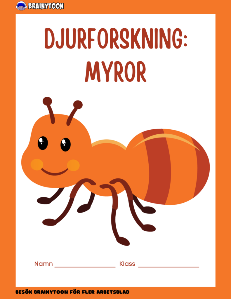 Fakta om myror för små barn