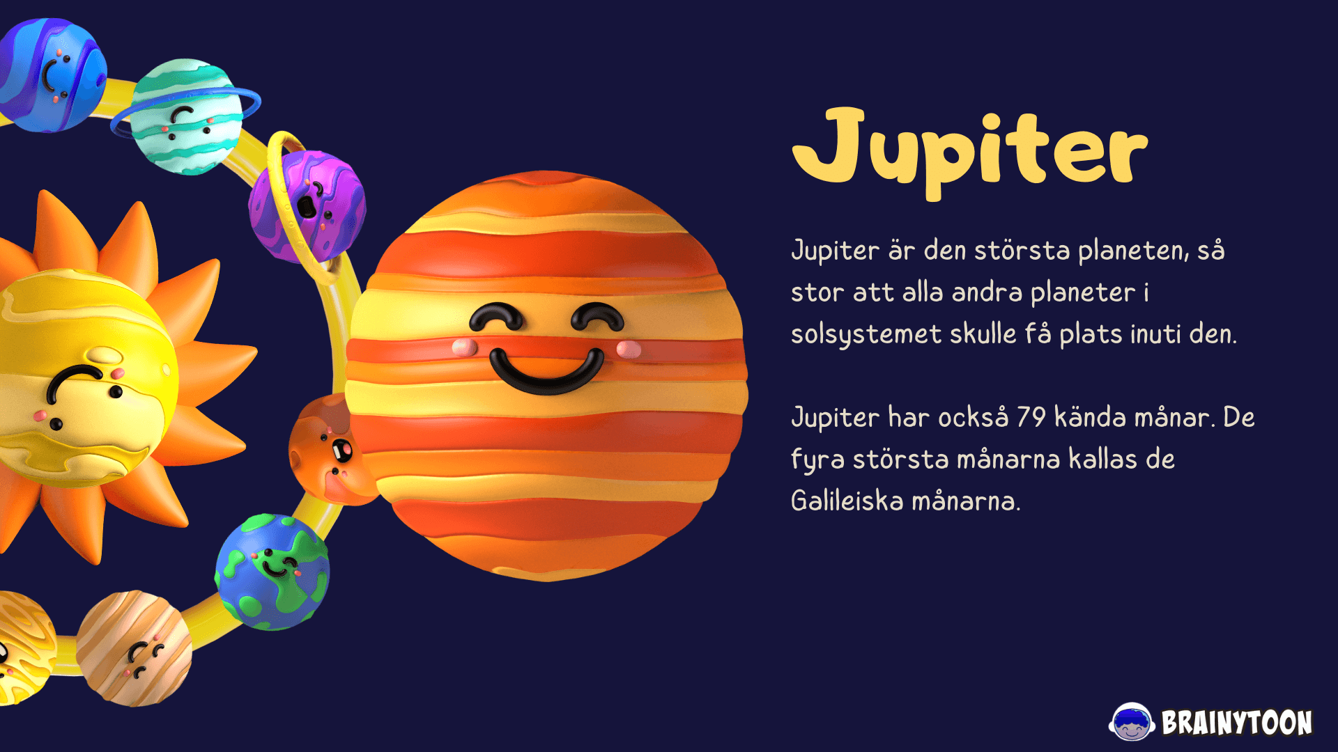 Fakta om solsystemet för barn