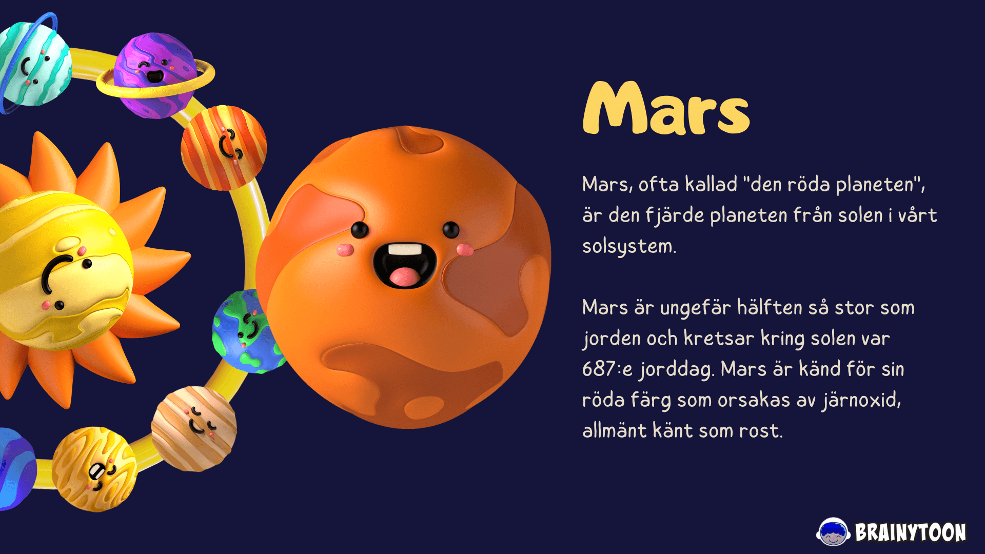 Fakta om solsystemet för barn