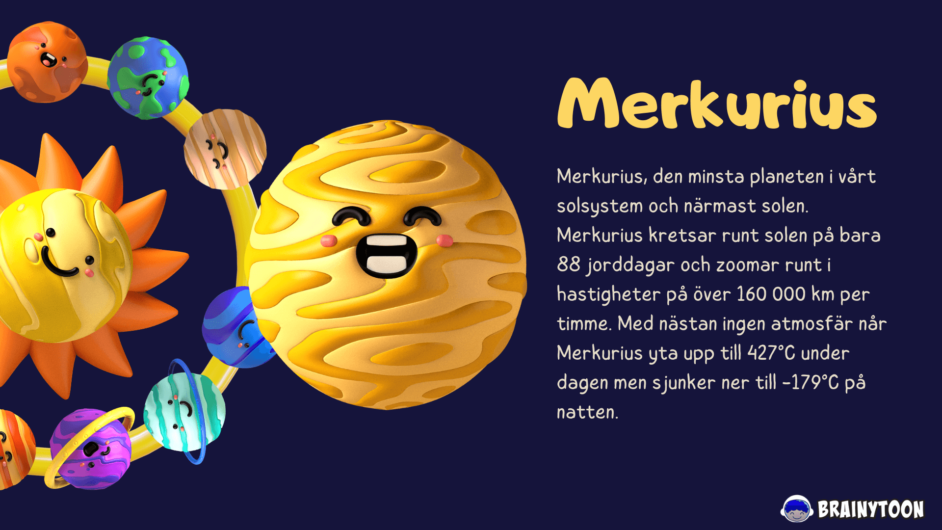 Fakta om solsystemet för barn