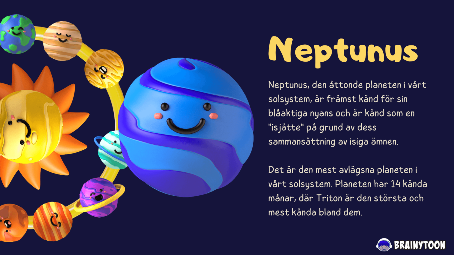 Fakta om solsystemet för barn