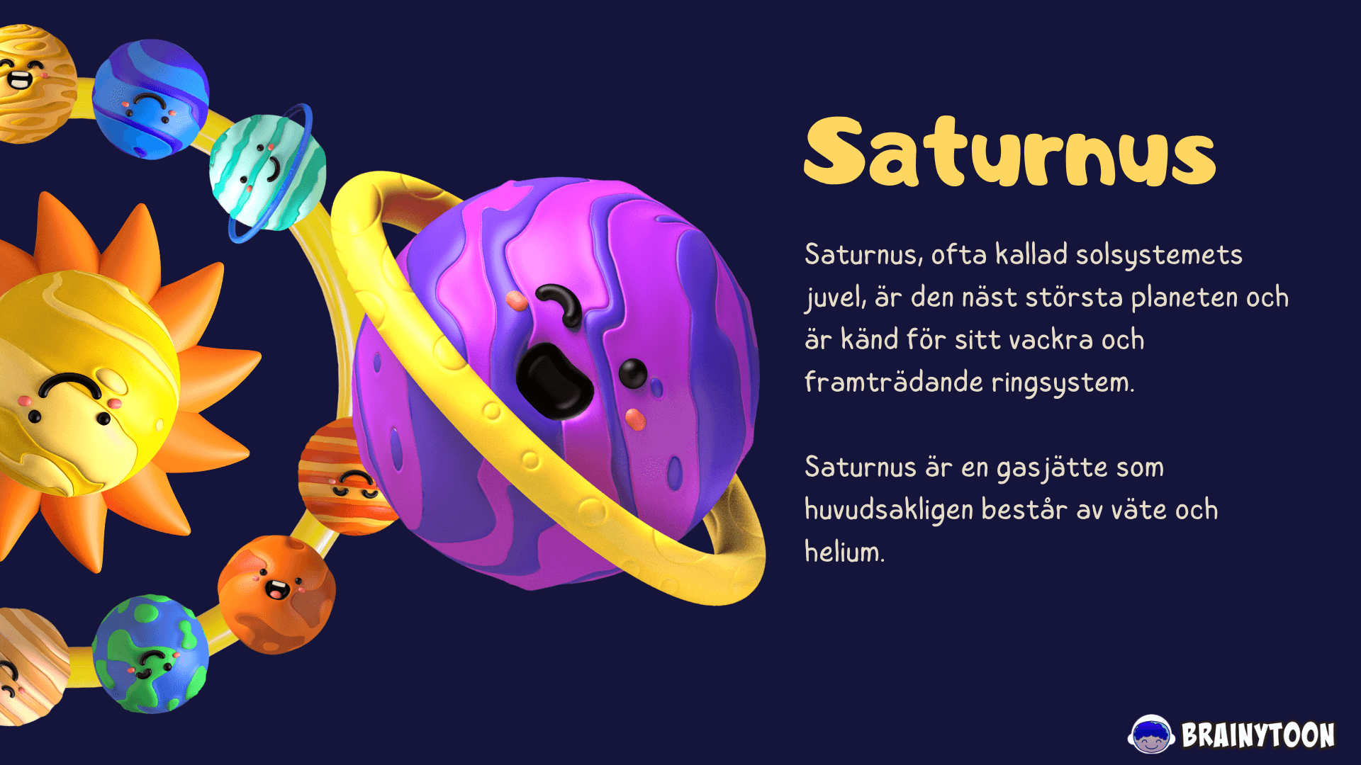 Fakta om solsystemet för barn