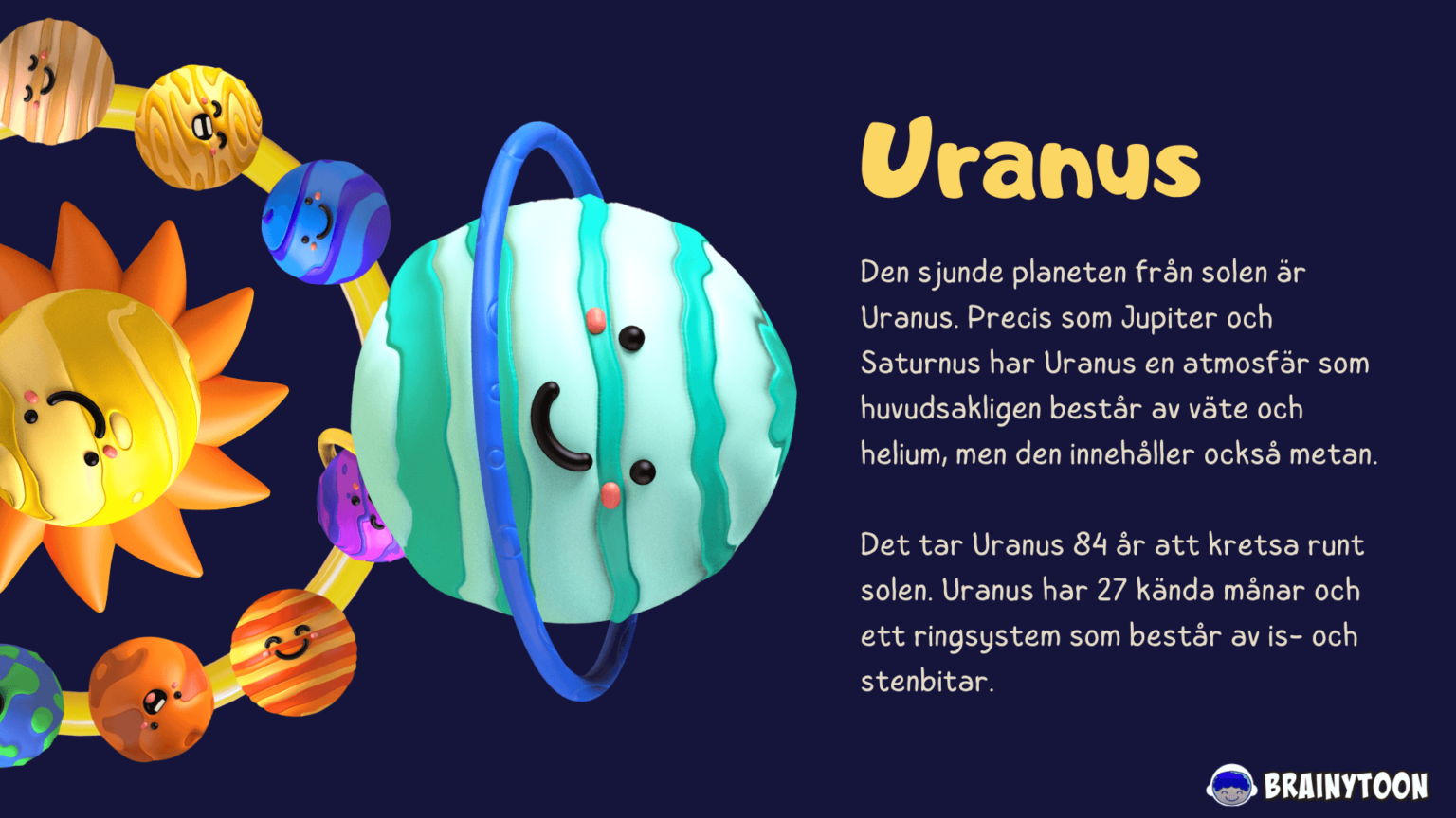 Fakta om solsystemet för barn