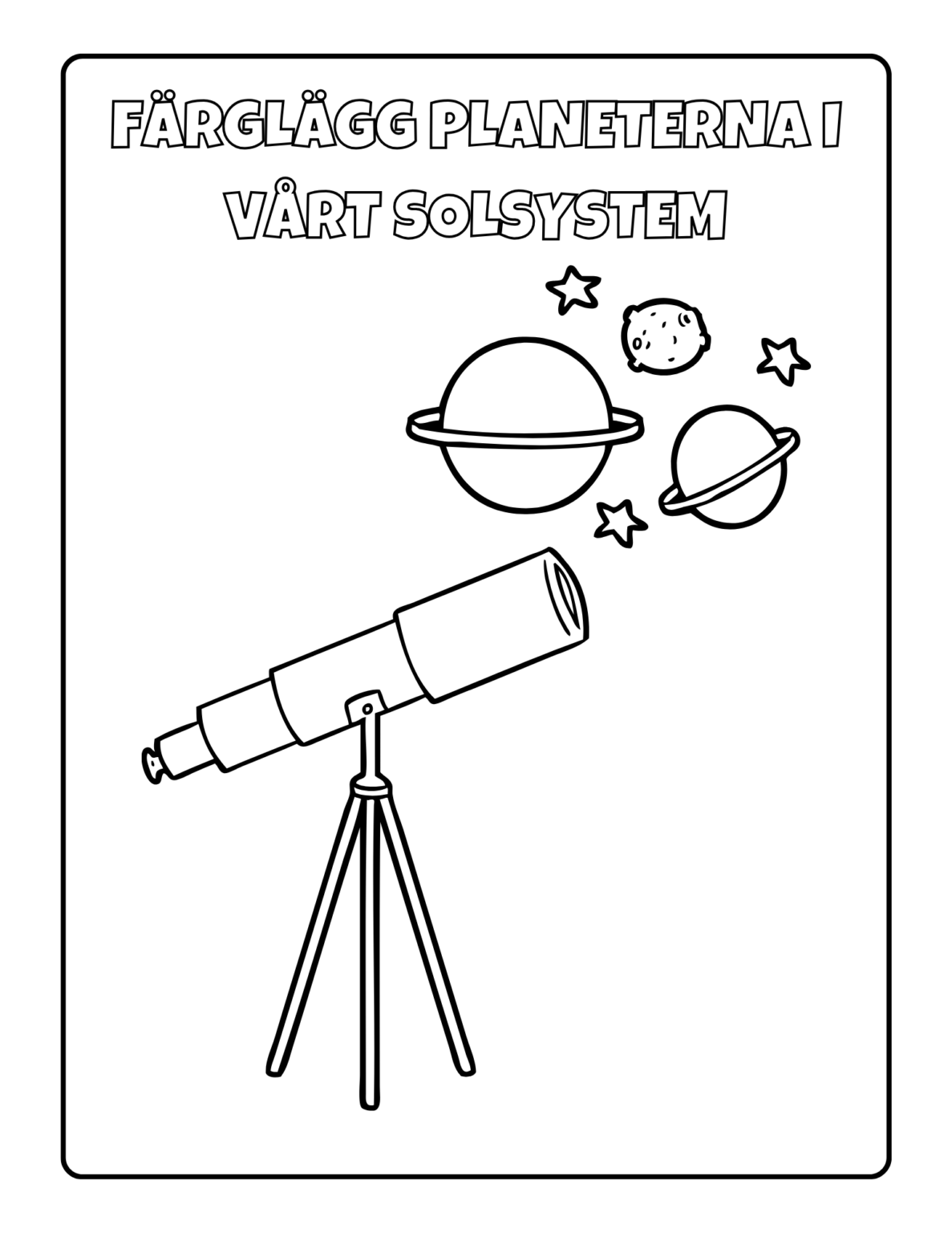 Tema rymden i förskolan