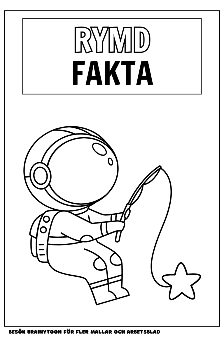 Fakta om rymden för små barn