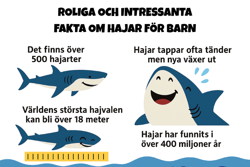 Fakta om hajar för barn