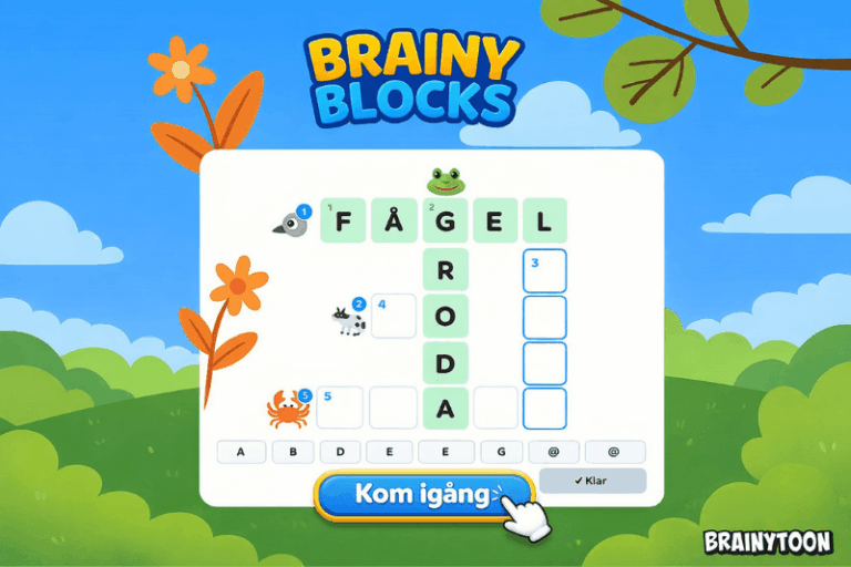 Korsord på engelska för barn