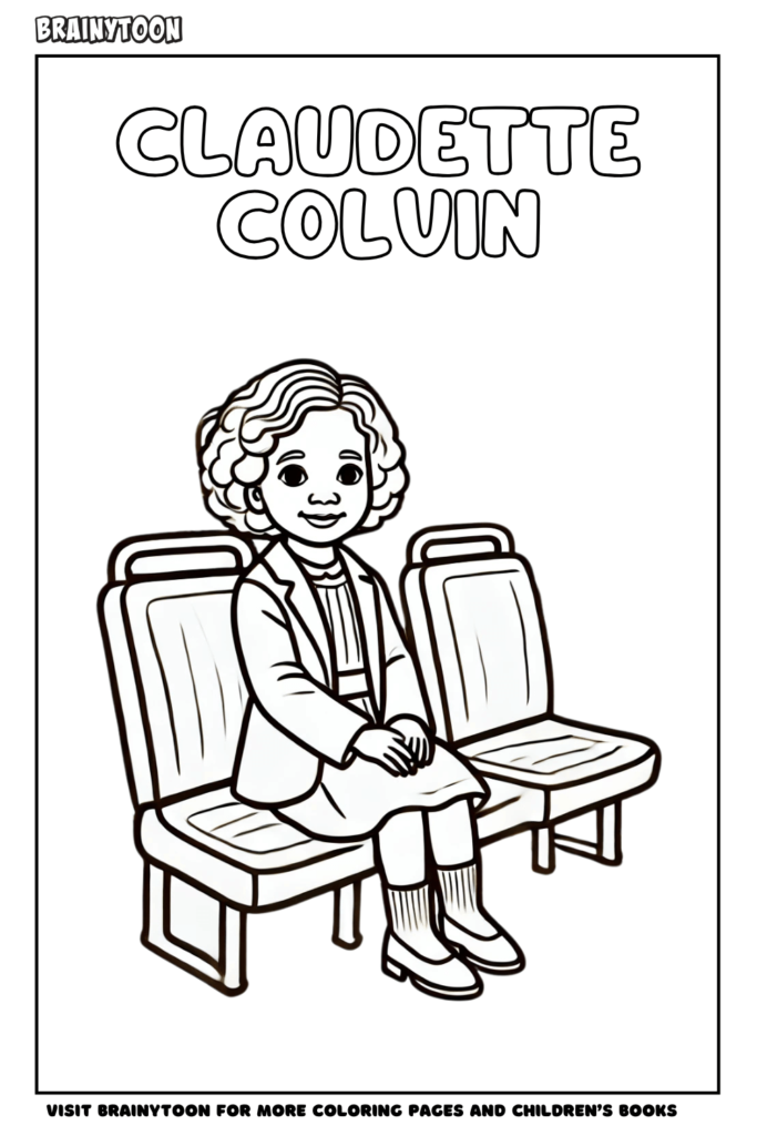 Biography and fact book about Claudette Colvin for kids