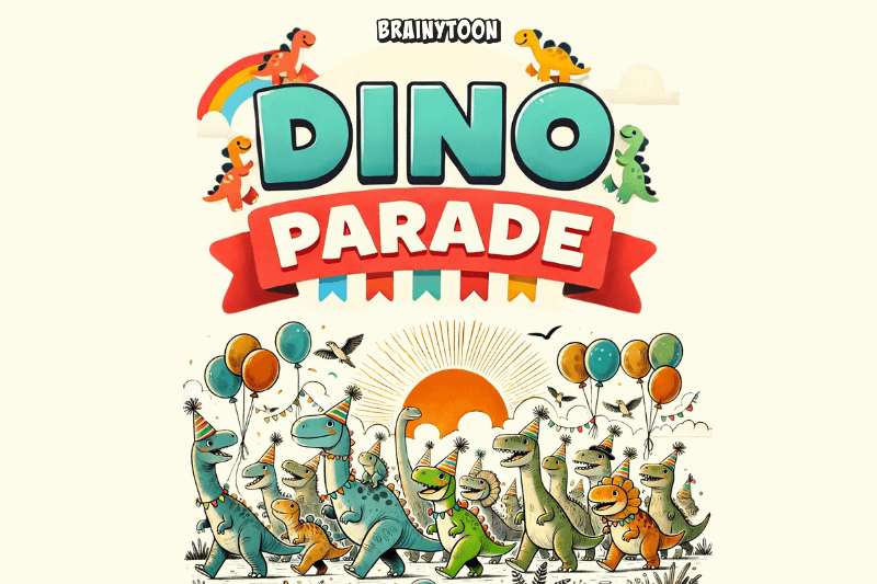 Dino Parade - Books about dinosaurs for kindergarteners