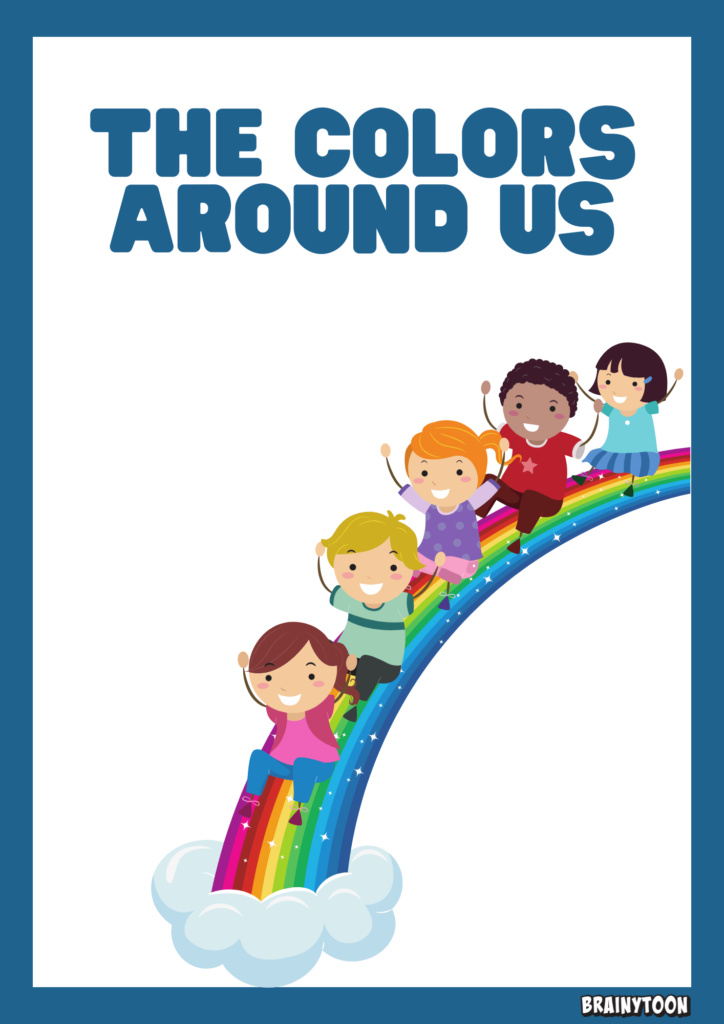 Learning colors with activities and worksheet for preschoolers