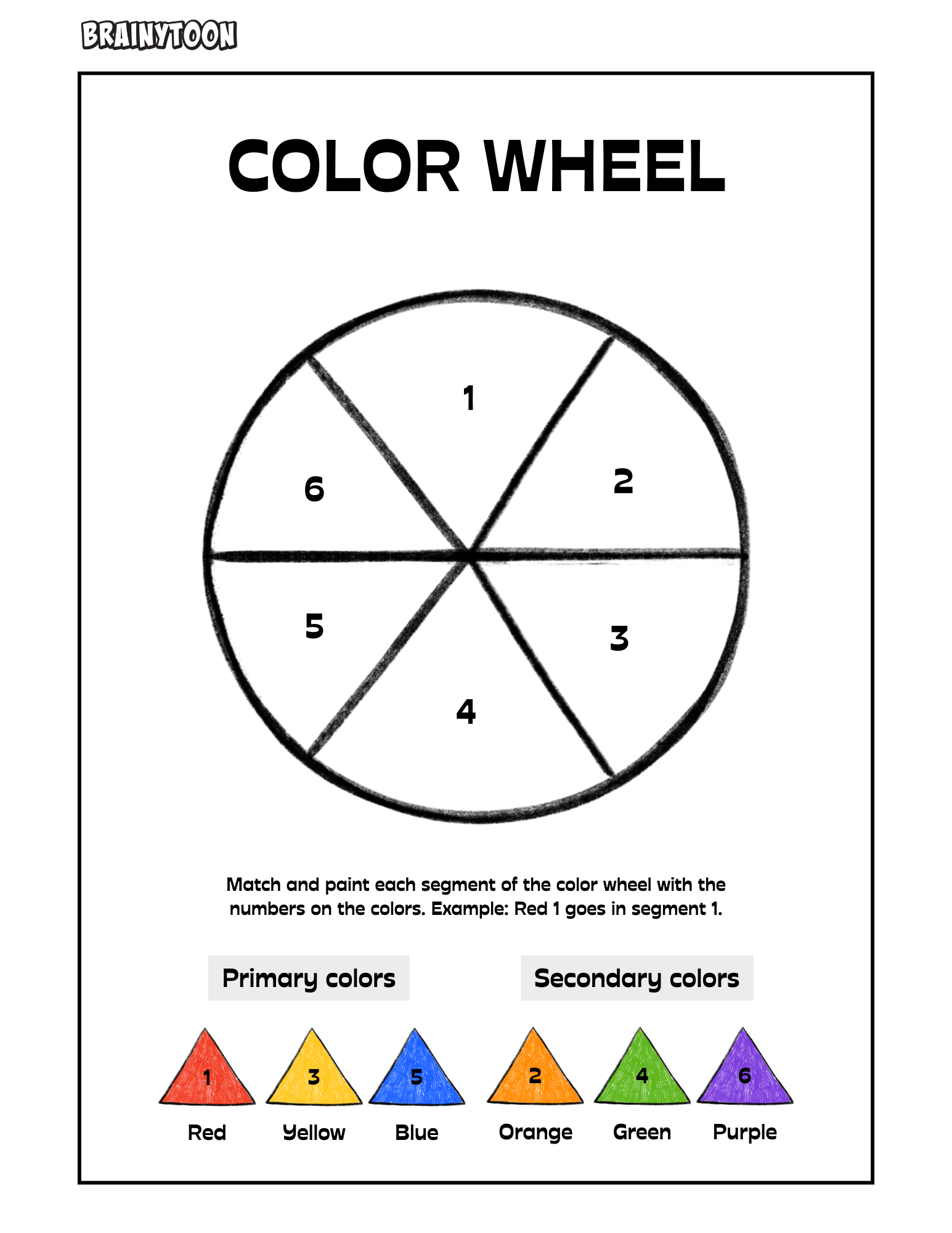Primary and Secondary Colors for Preschool and Kindergarten