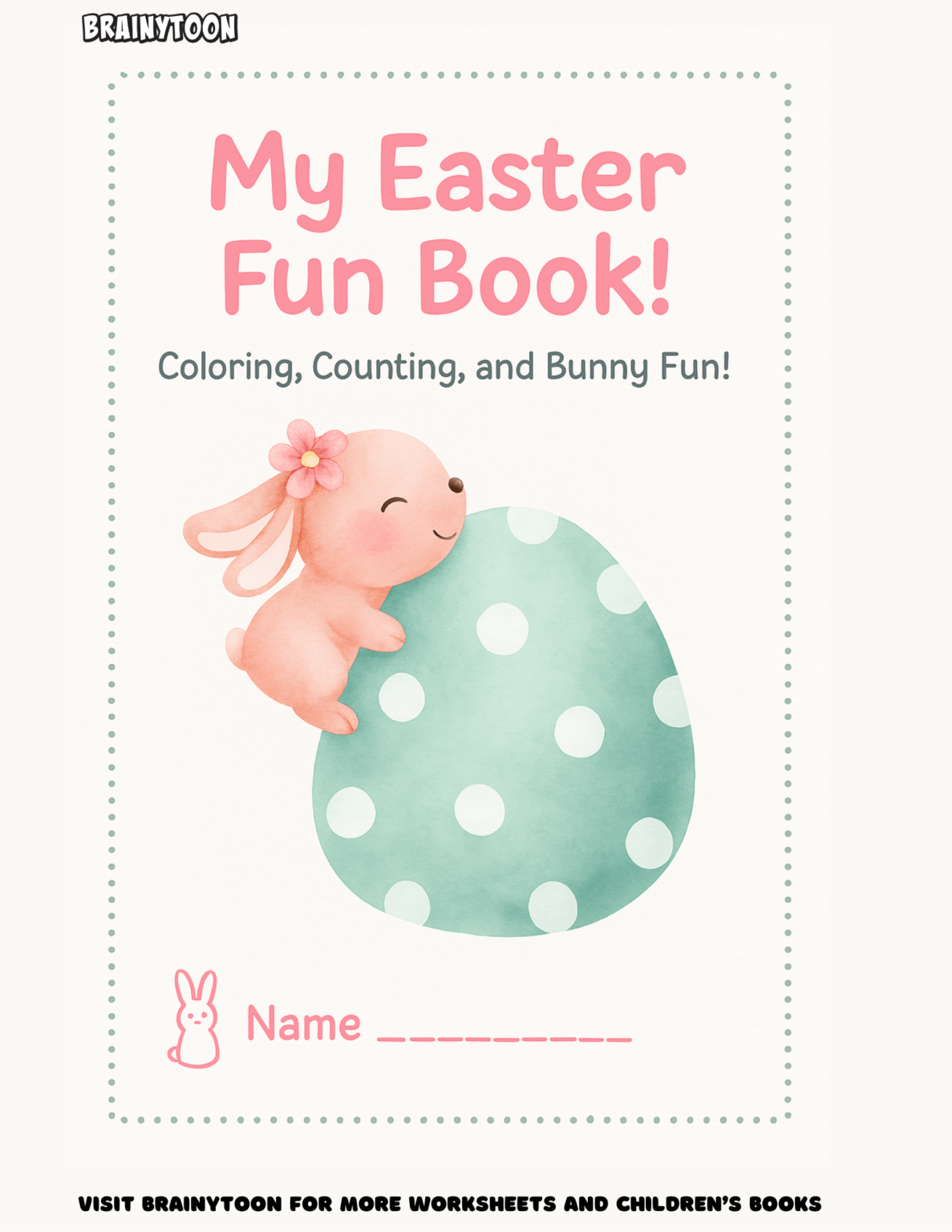 Easter worksheet for kindergarten