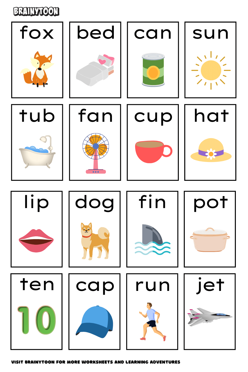 First words flashcards for toddlers